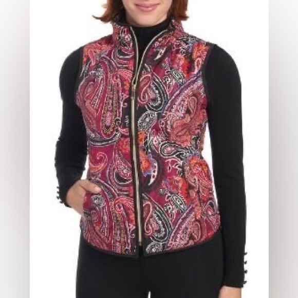 Onque Casuals | Jackets & Coats | Stylish Paisley Quilted Vest | Poshmark